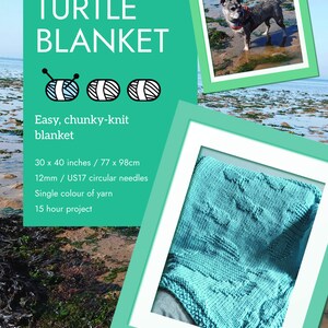 Knitting Pattern, Baby Blanket, Chunky Yarn, Under the Sea, Instant ...