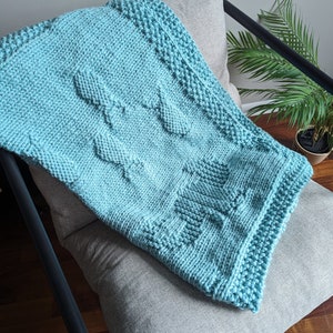 Knitting Pattern, Baby Blanket, Chunky Yarn, Under the Sea, Instant ...