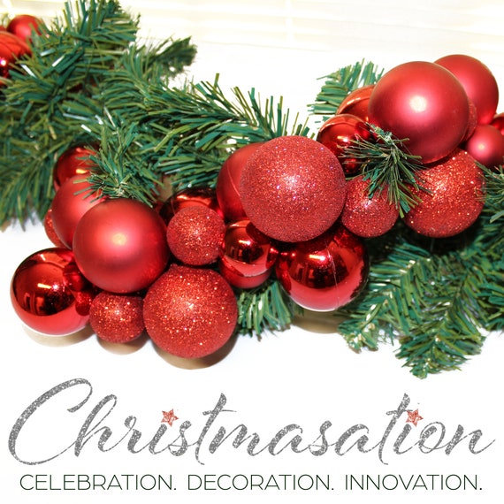 6 FT Red Ball Pre-decorated Christmas Garland With Pre-lit - Etsy