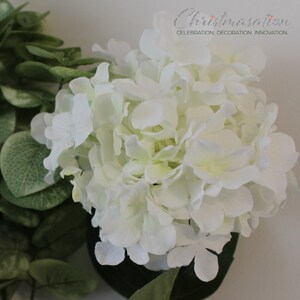Hanging Hydrangea Floral Wall Art: Wood Vase, Eucalyptus & Queen Anne's ...