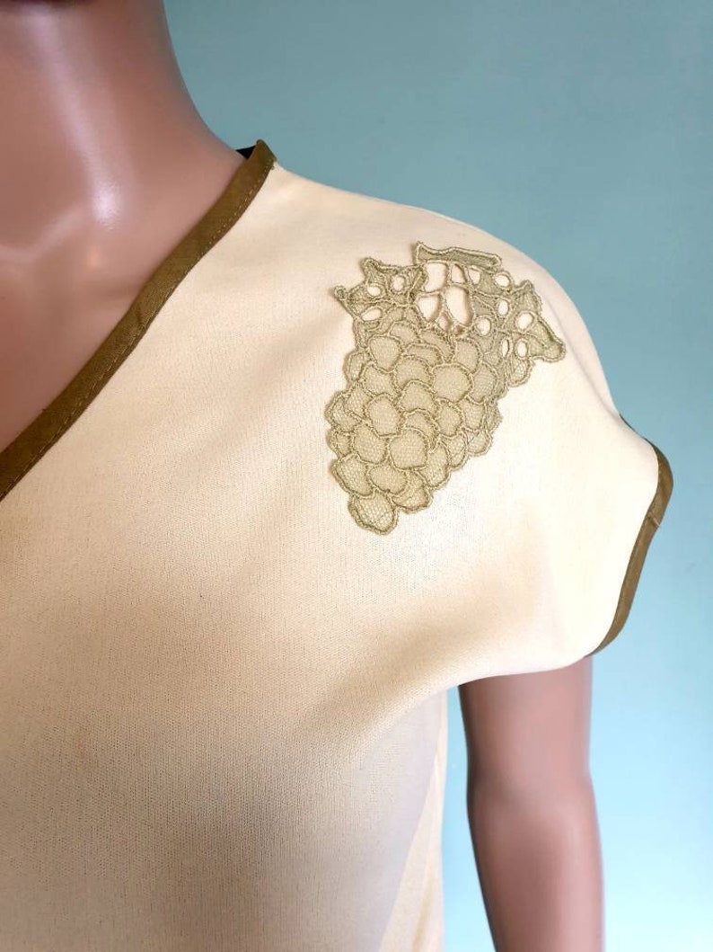 Vintage 70s Yellow Summer Dress Grapes Fruit - Etsy