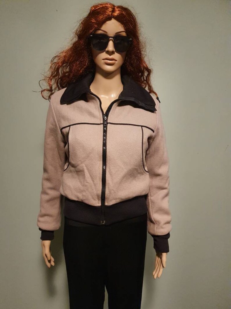 Vintage 80s Pilot Bomber Jacket Beige Wool Size S/M - Etsy