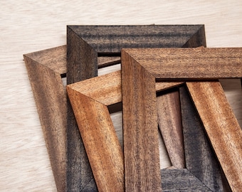 Wood Picture Edge Trim Unfinished Wooden Photo Frame, Picture Frame ...