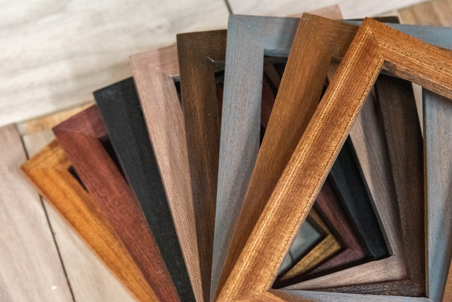 1 Wide Mahogany Picture Frames Wood Picture Frames Wood | Etsy