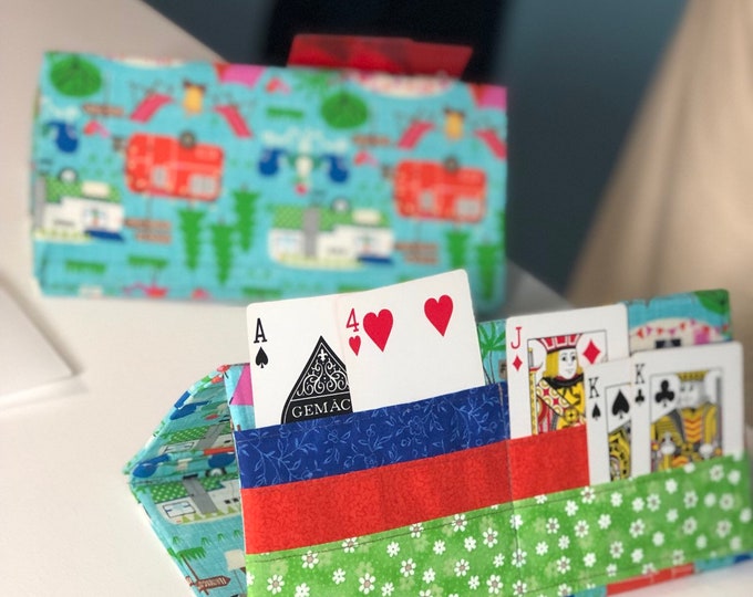 Fabric Card Game Organizer, Playing Card Holder - Etsy