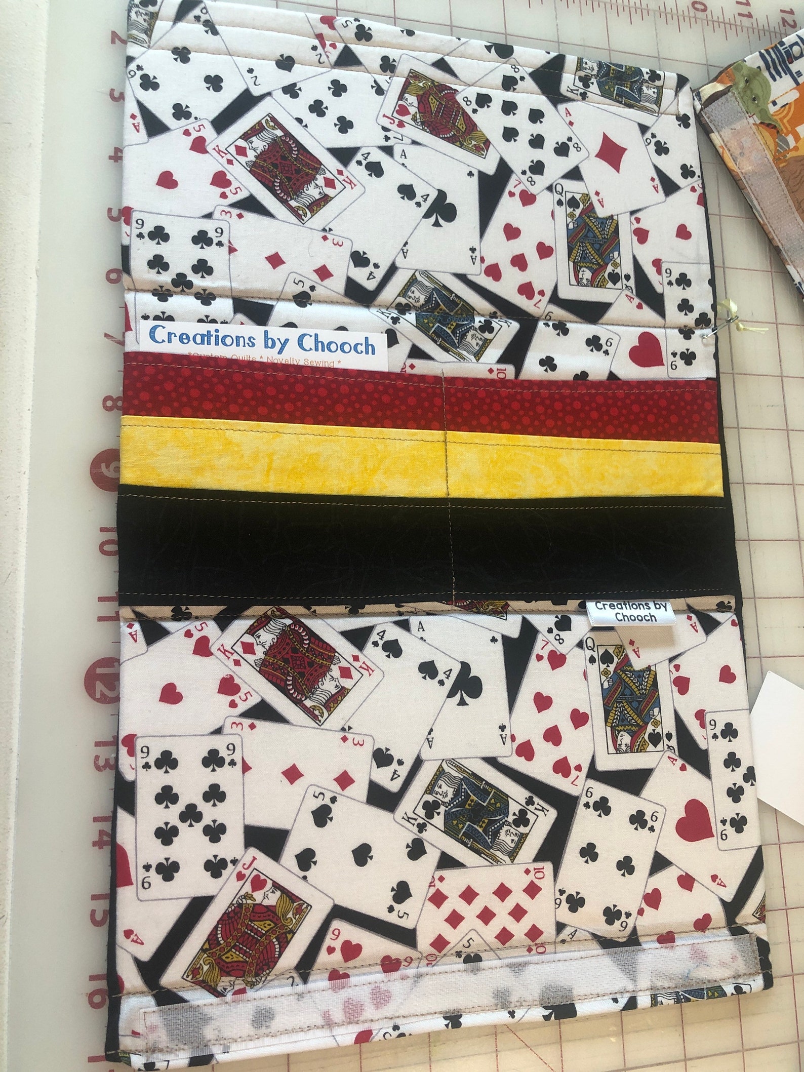 Fabric Card Game Organizer, Playing Card Holder - Etsy