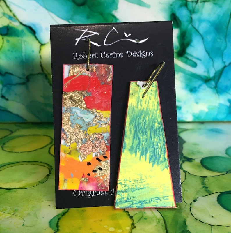 Gold River Handmade, Hand-painted & Lightweight Earrings ...