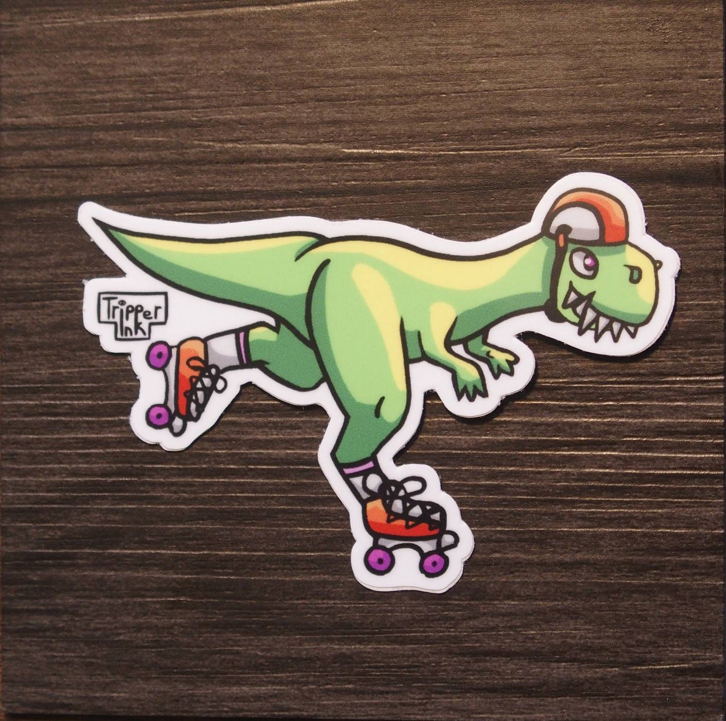 Pivot Rex vinyl sticker | Crooked Stickers