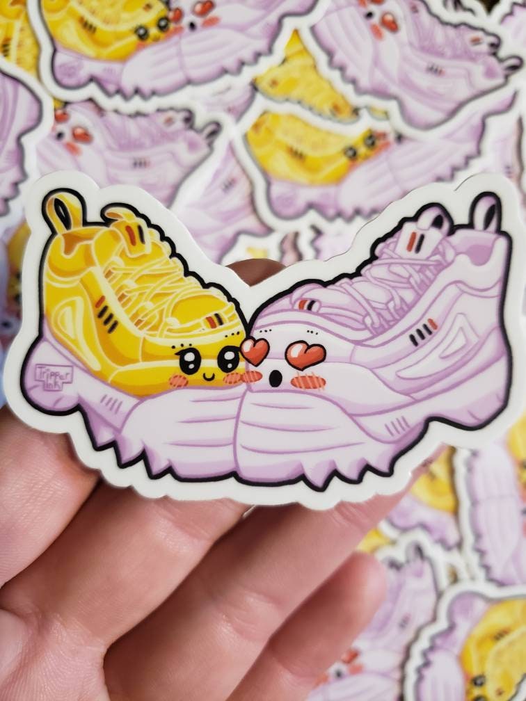 Pair of Chunky Shoes vinyl sticker | Crooked Stickers