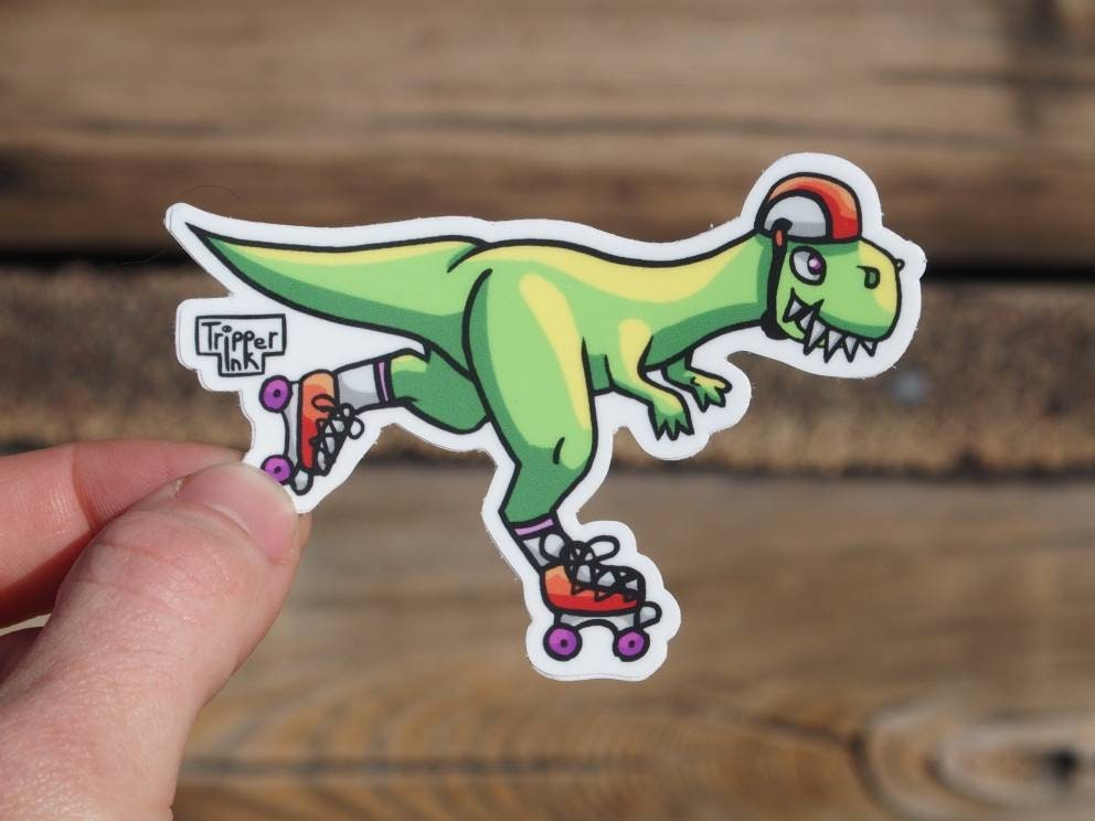 Pivot Rex vinyl sticker | Crooked Stickers