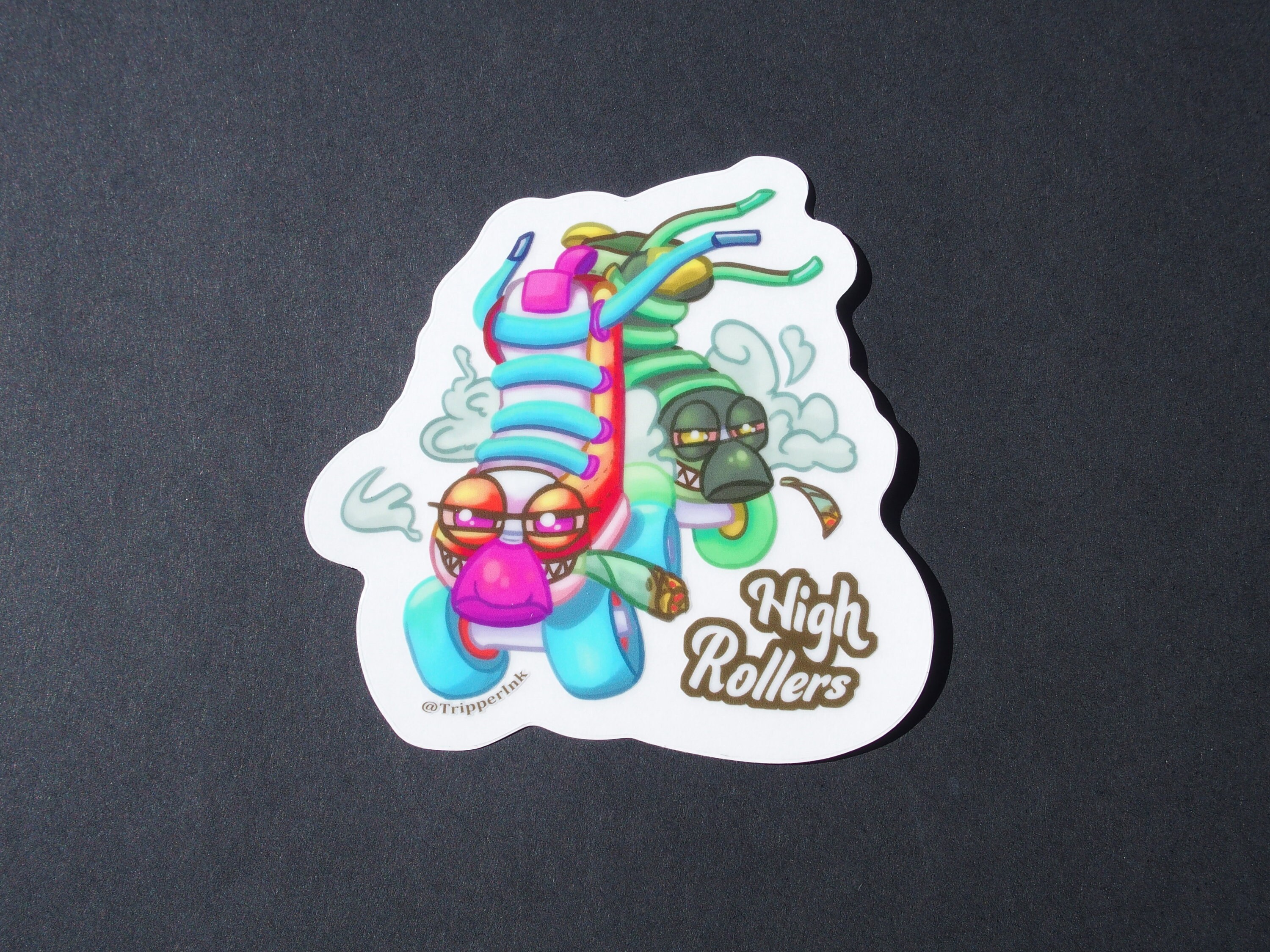 High Roller CLEAR vinyl sticker | Crooked Stickers