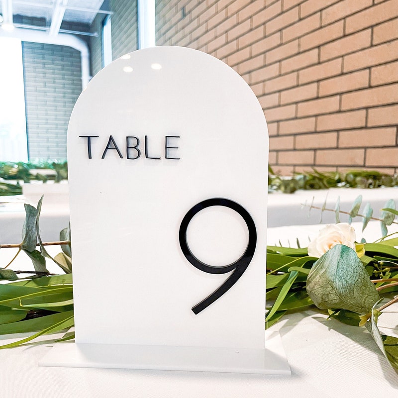 Arch Table Numbers - Etsy