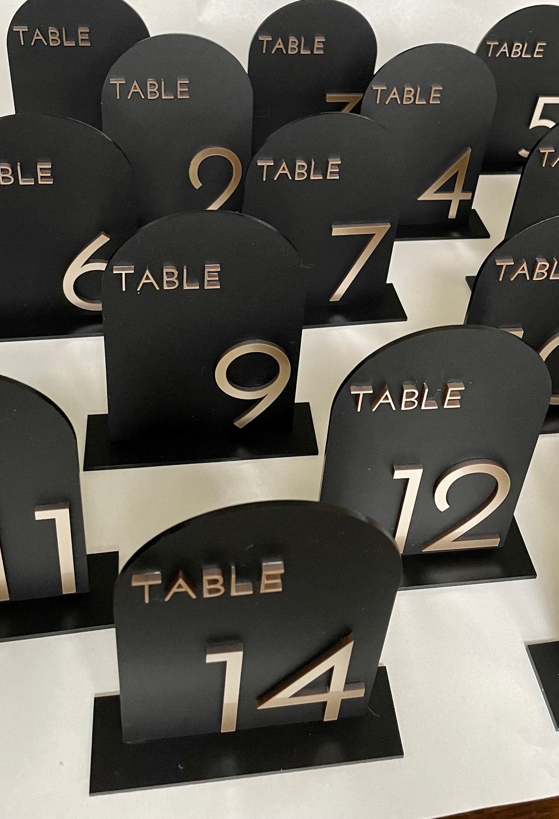 Black Arch Table Number Luxury Wedding Acrylic Wedding - Etsy