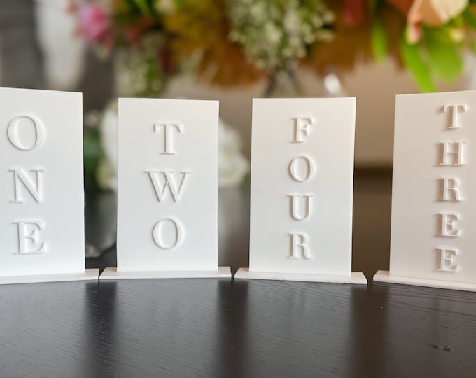 Matte Table Number, Table Number Name, Luxury Wedding, Acrylic Wedding ...