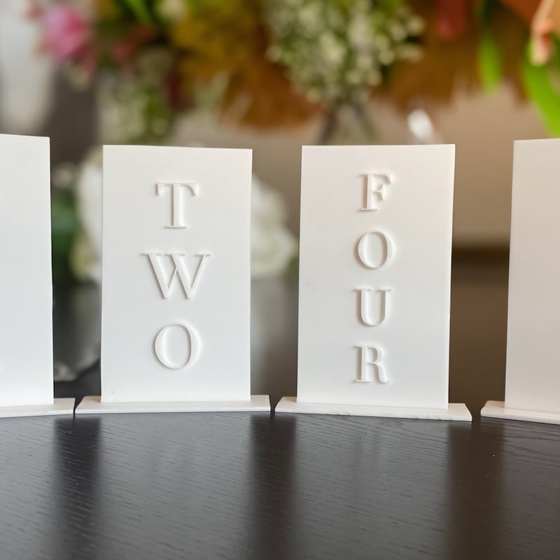 Stone Table Numbers - Etsy