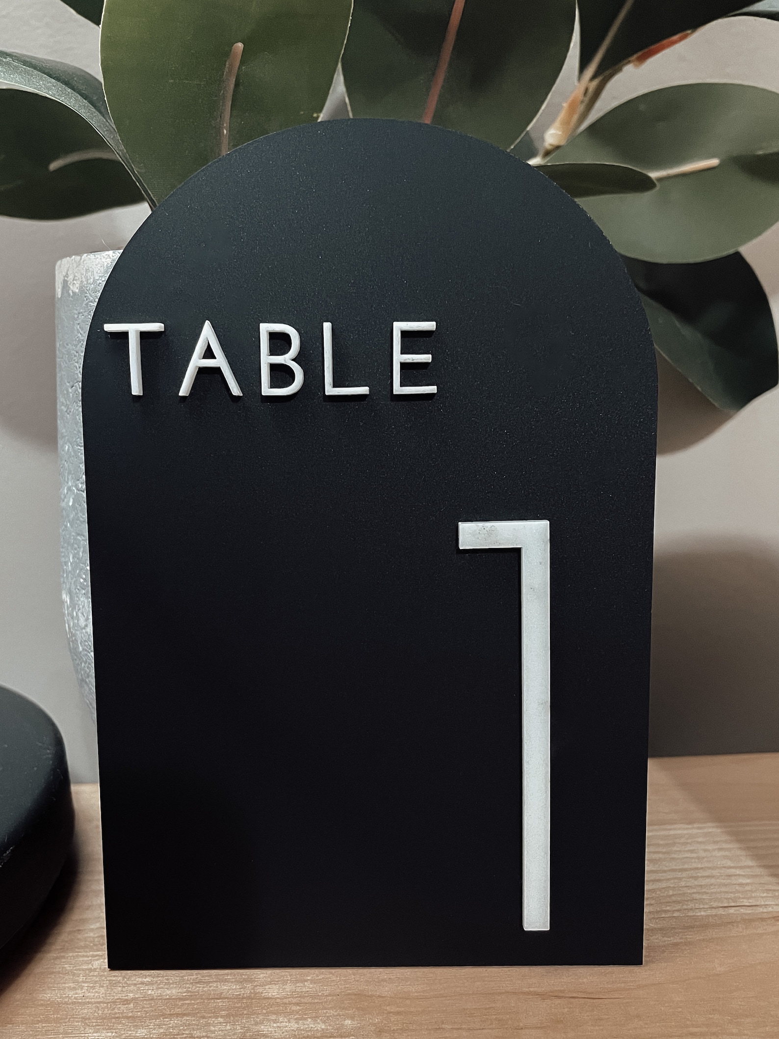 Black Arch Table Number, Luxury Wedding, Acrylic Wedding Decor, Laser ...
