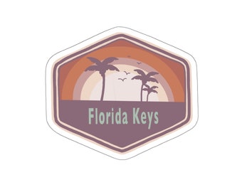 Key West Overseas Highway Sticker Decal 3 X 3 Florida Keys Vintage ...