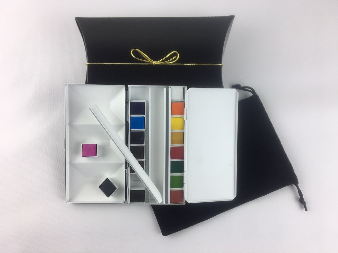 Artist Watercolor Travel Paint Palette Box dolce Whiskey Painters 16 ...