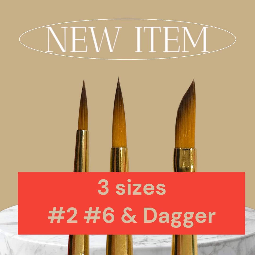 New Artist Watercolor Brush Dagger Shape, Whiskey Painters Travel Brush ...