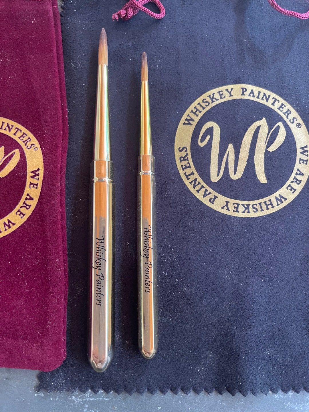 Whiskey Painters Mini Watercolor Paint Brush Set: Pocket Travel Brushes ...