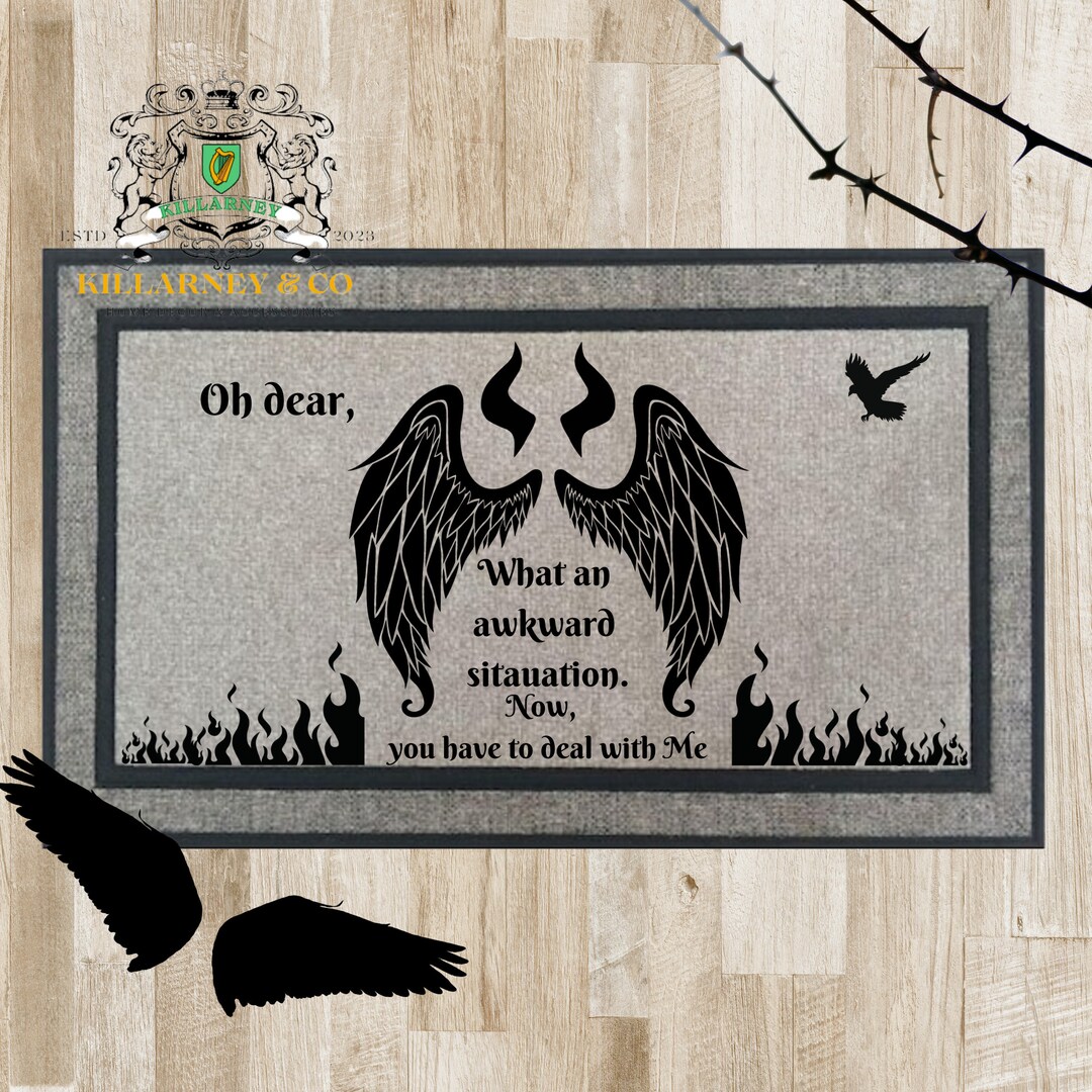 Maleficent Mat, Oh Dear, Villains Disney Mat, Halloween Doormat ...