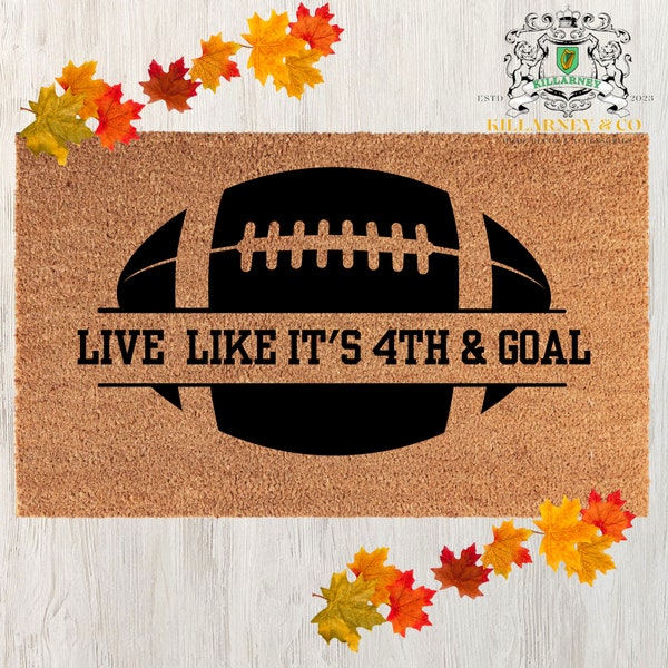 Football Doormat - Etsy
