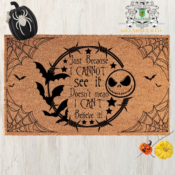 Jack Skellington Welcome Mat - Etsy