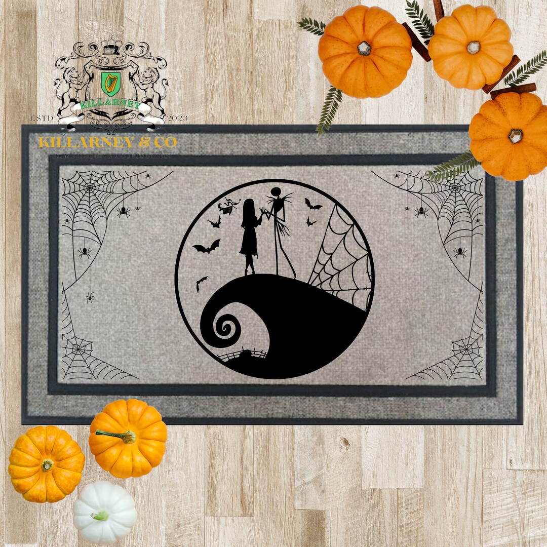 Jack and Sally Doormat, Jack Skellington, Nightmare Before Christmas ...