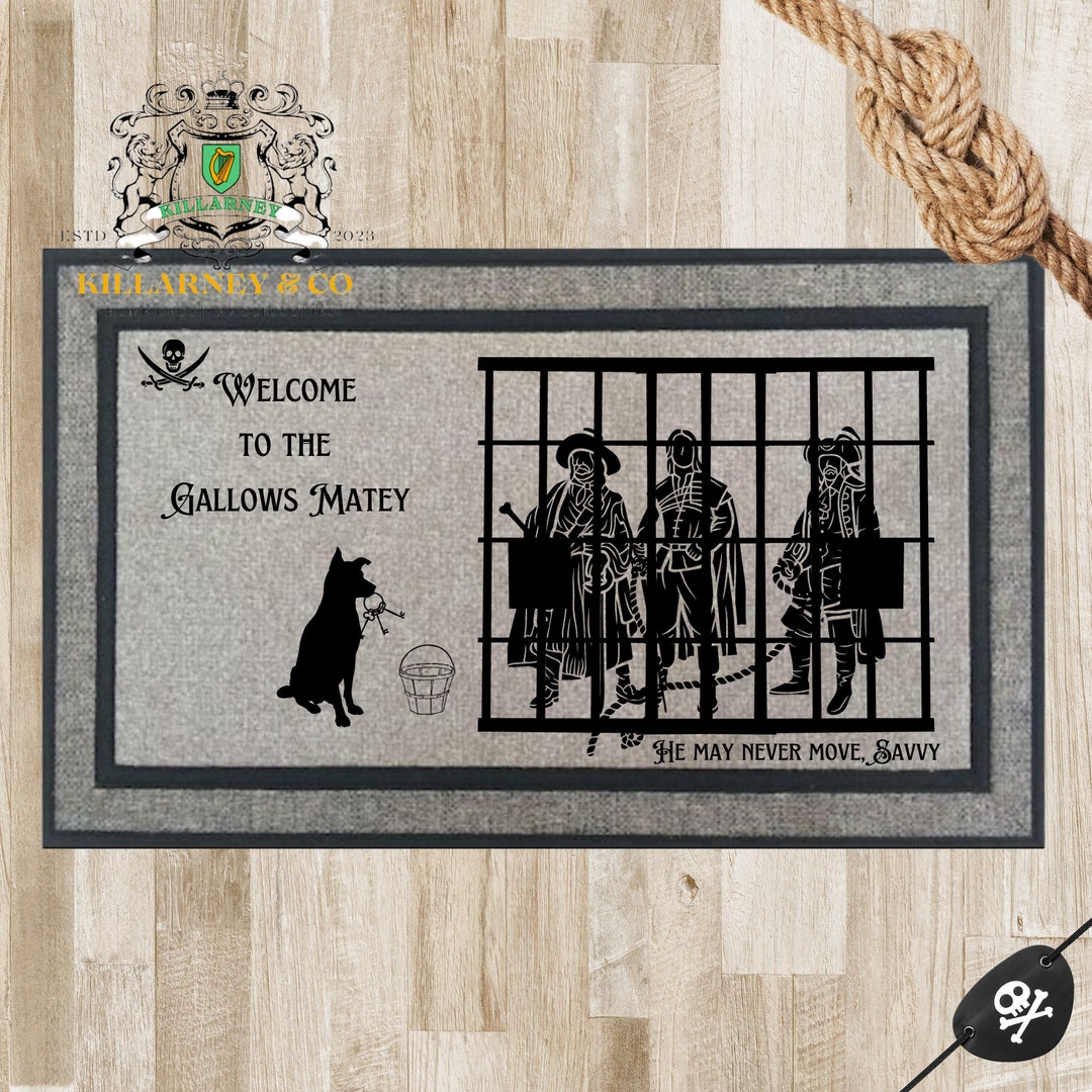 Disney Pirate Gallows Doormat, Pirates of the Caribbean Decor ...