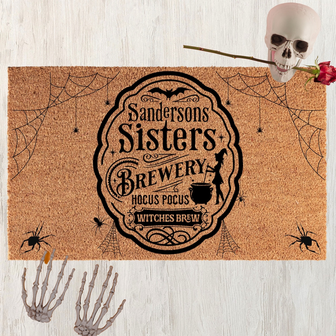Sanderson Sisters Brewery Mat, Hocus Pocus Door Mat, Halloween Doormat ...