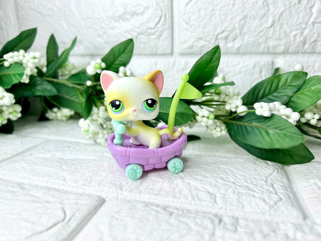 LPS 73 Yellow and White Shorthair Cat - Etsy