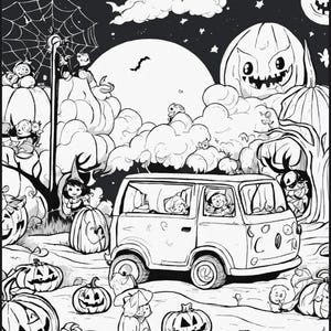 Pumpkin Coloring Book for Kids | 49 Cute Halloween Pages | Pumpkins ...