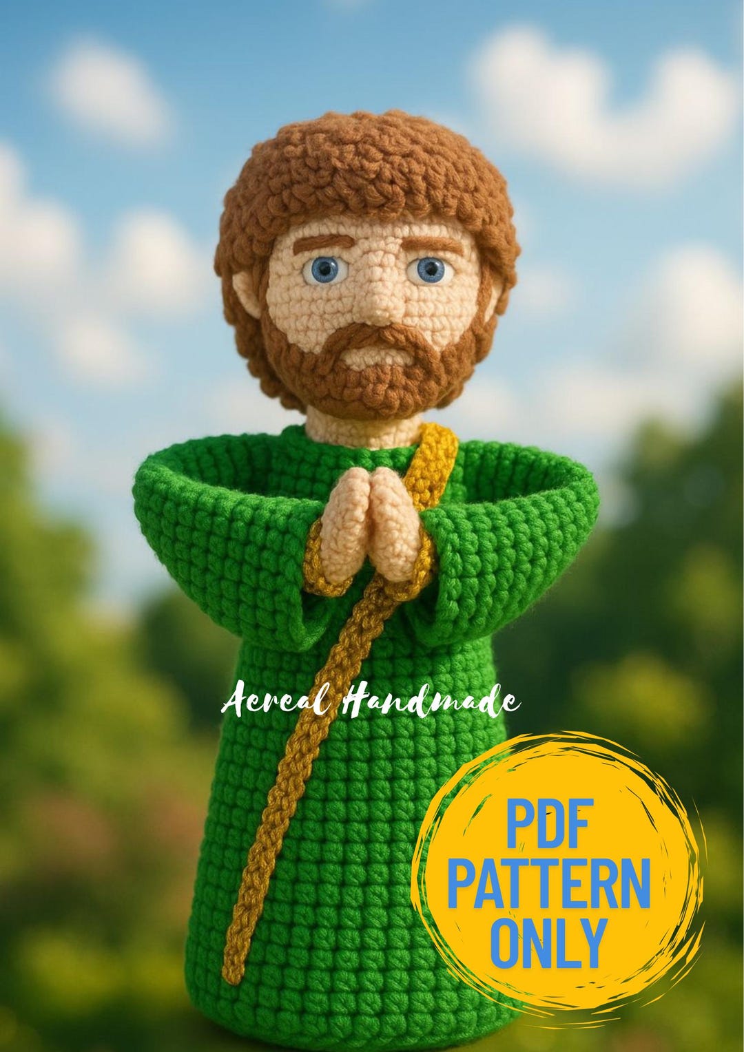 Saint Joseph Crochet Pattern – Praying Amigurumi Doll PDF – Religious ...
