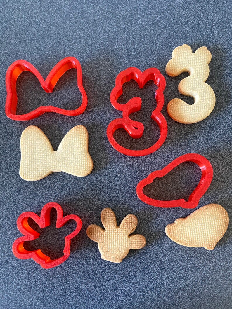 Minnie Mouse Cookie Cutter Set - Etsy
