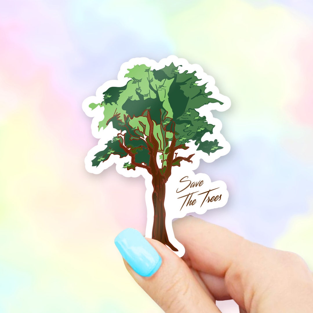 Save the Trees Sticker - MacBook Stickers | Laptop Stickers ...