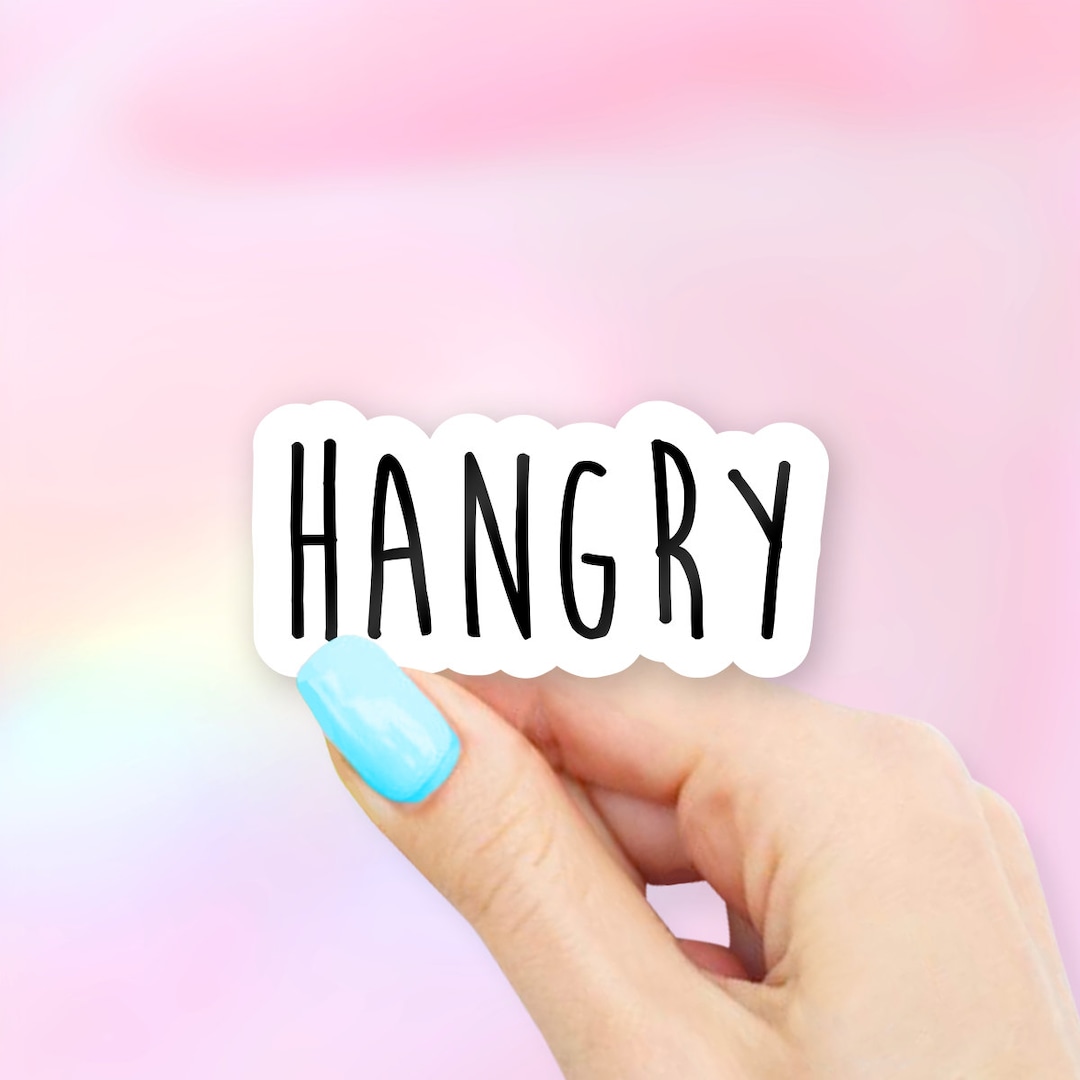 Hangry Sticker - MacBook Stickers | Laptop Stickers | Waterbottle ...