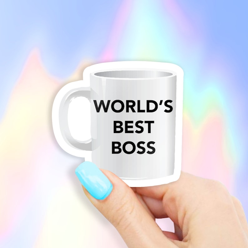 World's Best Boss Sticker - MacBook Stickers | Laptop Stickers ...