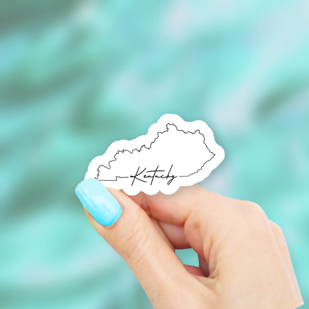 Kentucky State Art Sticker - State Stickers | Kentucky Stickers ...