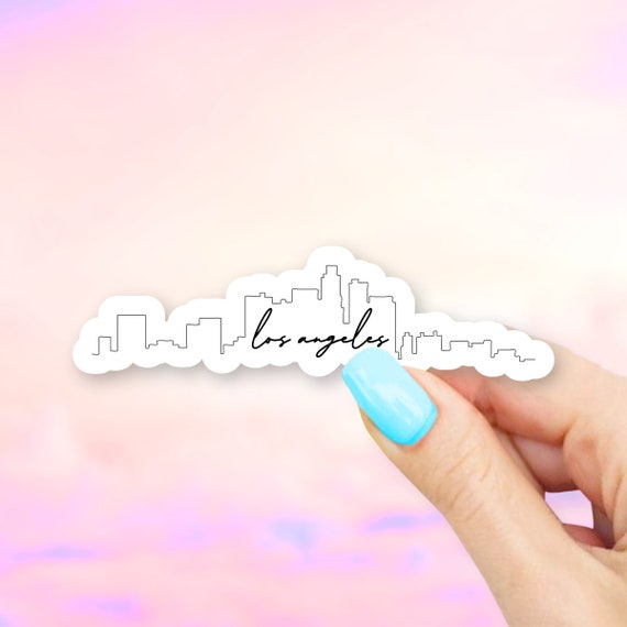 Los Angeles City Art Sticker City Stickers LA Stickers - Etsy