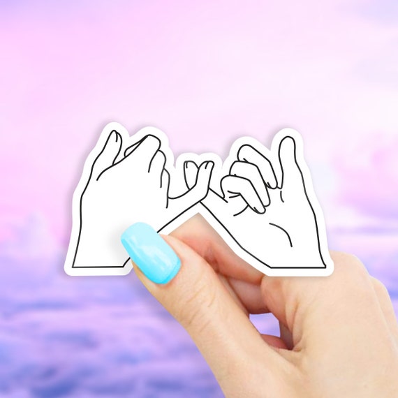 Pinky Promise Sticker Macbook Stickers Laptop Stickers | Etsy
