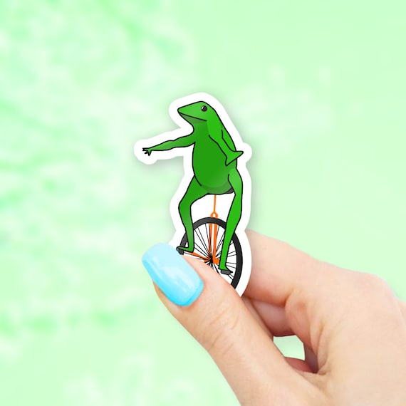 Here Comes Dat Boi Sticker Frog Sticker Macbook Stickers | Etsy