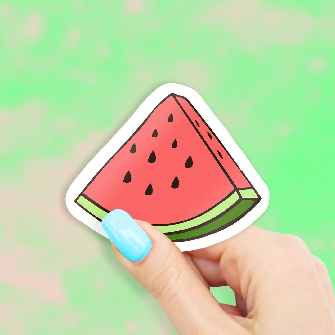 Watermelon Slice Sticker - Fruit Stickers | Watermelon Sticker ...
