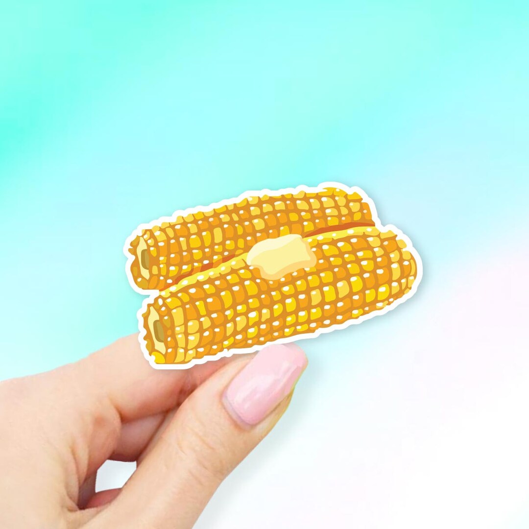 Corn on the Cob Sticker - Corn Stickers | MacBook Stickers | Laptop ...
