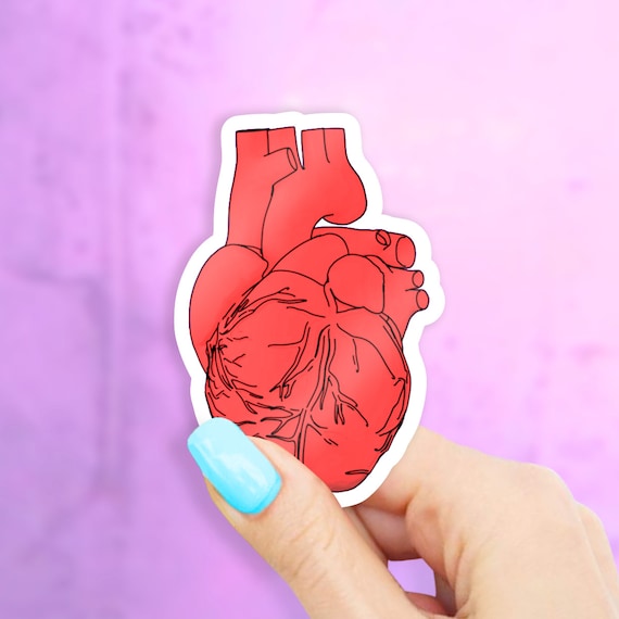 Heart Sticker | Etsy
