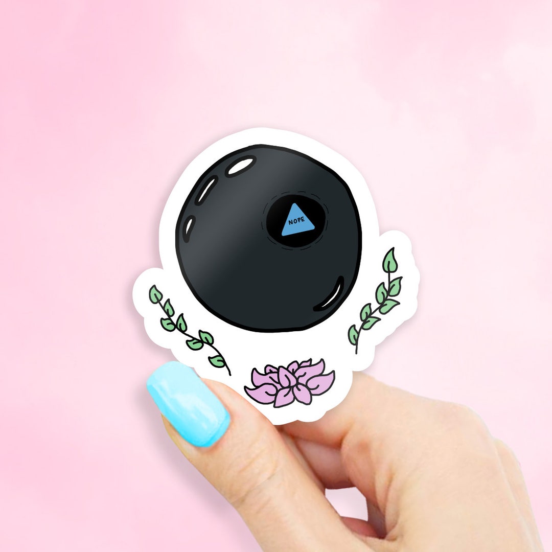 Magic 8 Ball Sticker - MacBook Stickers | Laptop Stickers | Waterbottle ...