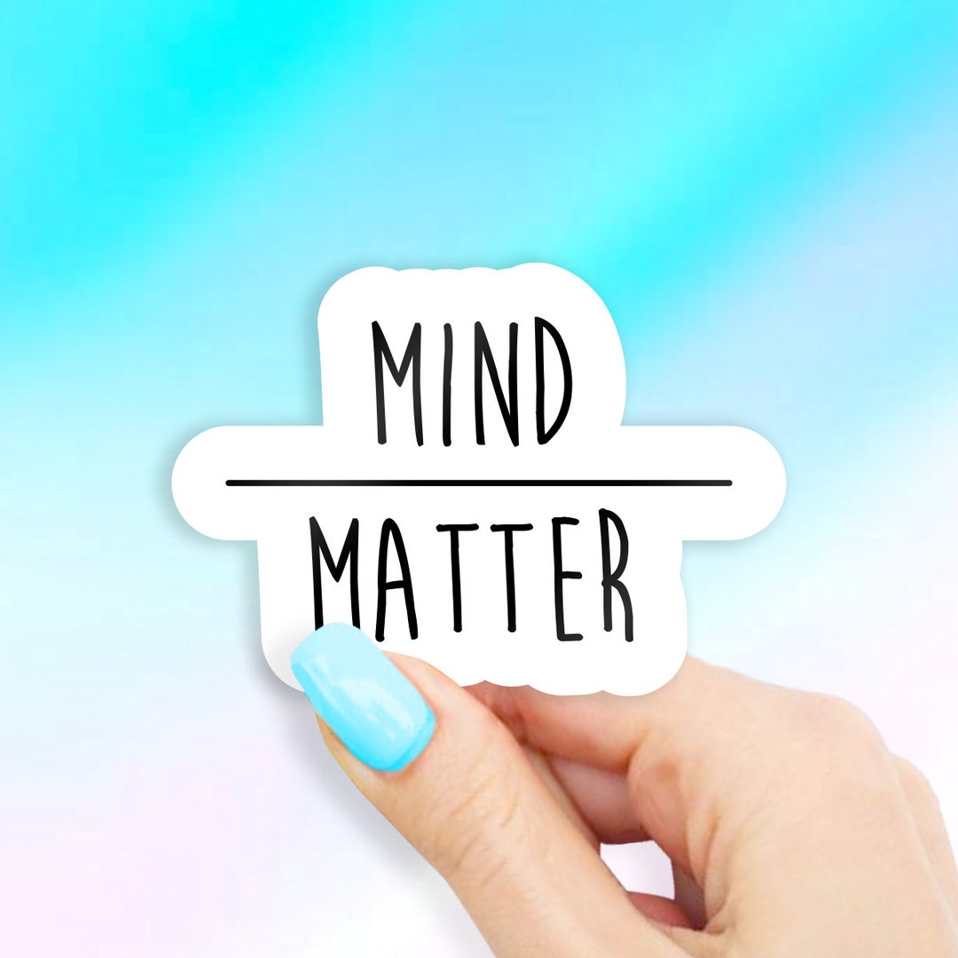 Mind Over Matter Sticker - MacBook Stickers | Laptop Stickers ...