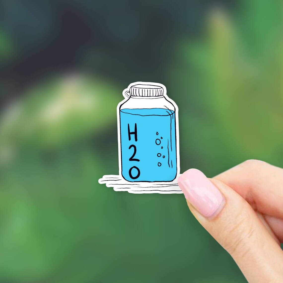 H2O Waterbottle Sticker Camping Stickers Outdoor Stickers | Etsy