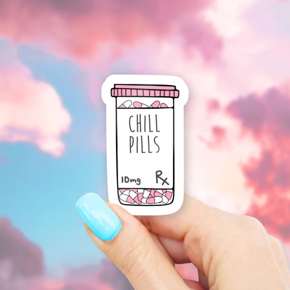Chill Pills Sticker Macbook Stickers Laptop Stickers | Etsy