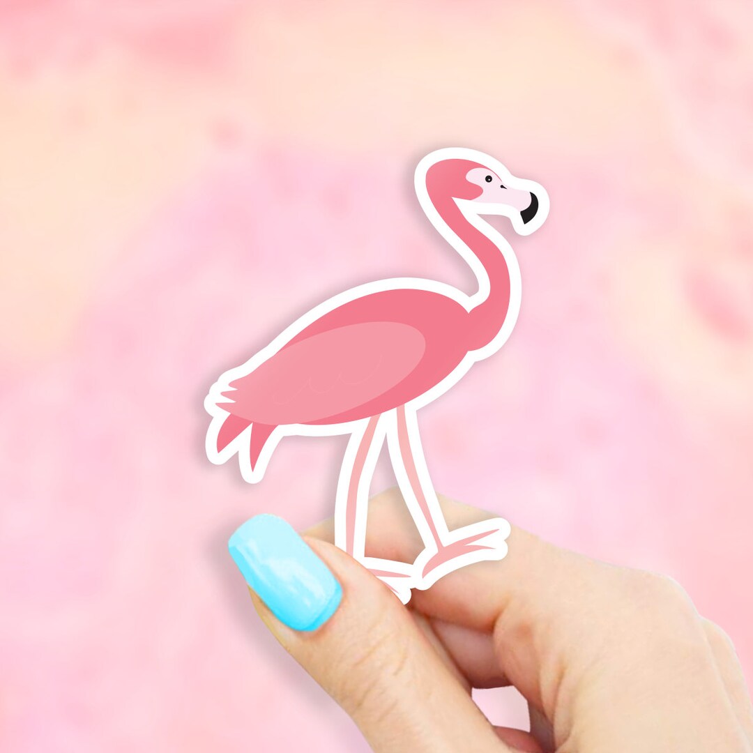 Flamingo Sticker - Nature Stickers | Zoo Stickers | MacBook Stickers ...