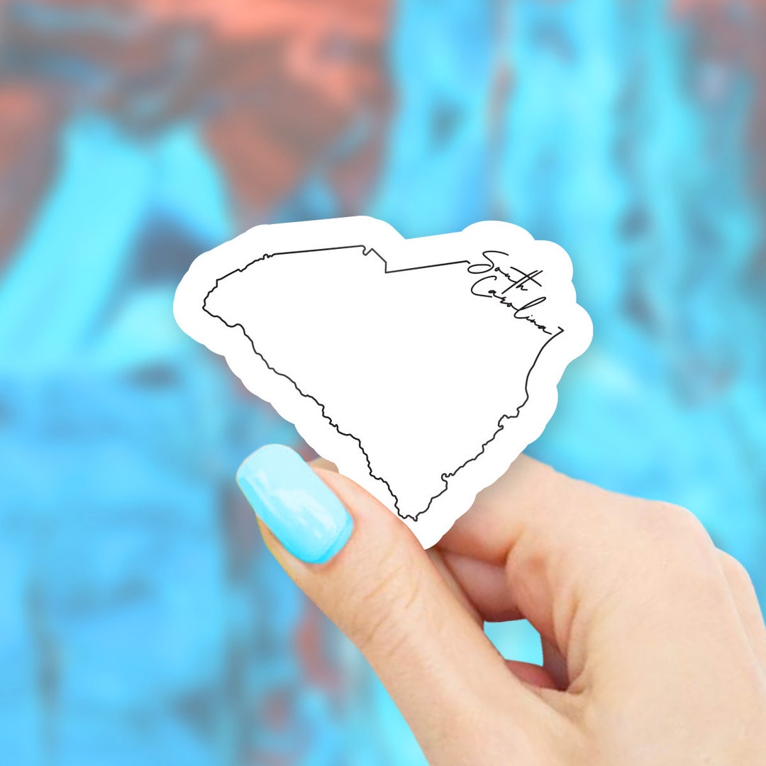 South Carolina State Art Sticker - State Stickers | South Carolina ...